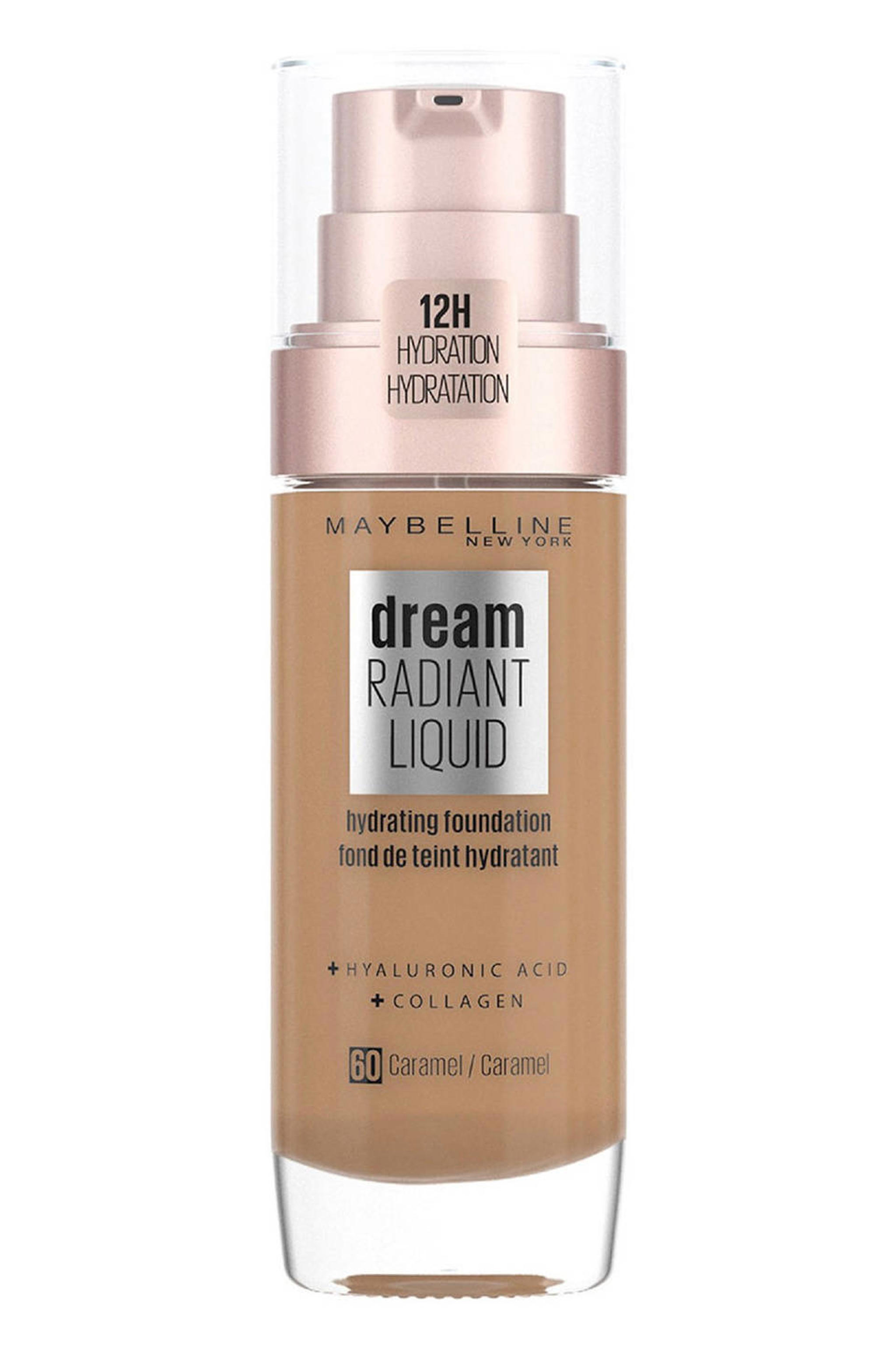 Maybelline New York Dream Radiant Liquid Foundation - 60 Caramel ...