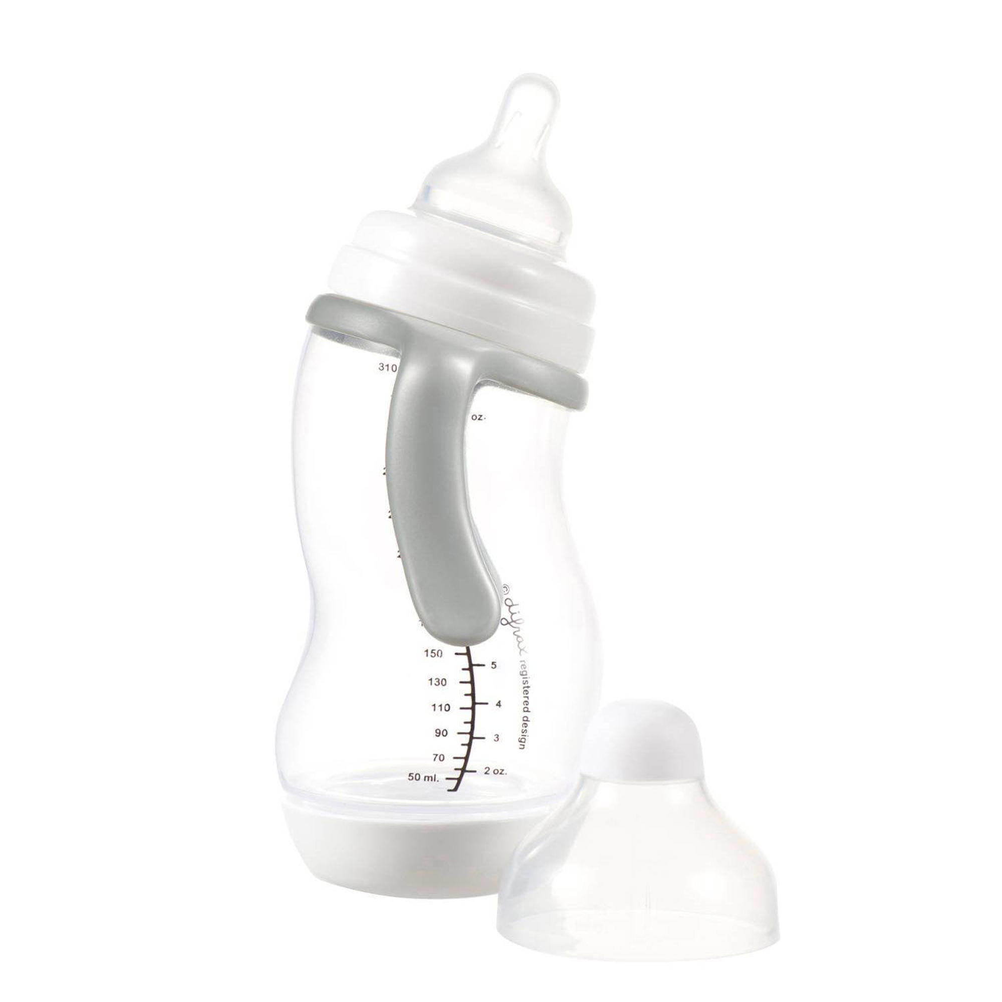 Difrax Brede Papfles XL S-Babyfles Anti Koliek - 310 ml - Wit - Anti ...